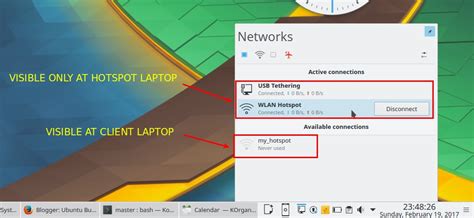 how to create wlan hotspot on ubuntu with kde plasma 5