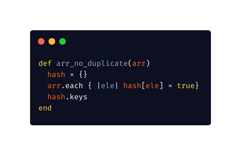 Array Without Duplicate A Simple Trick In Ruby 💎 By Irenetomaini