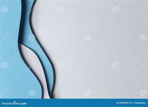 Abstract Colored Paper Texture Background Minimal Paper Cut Style Composition With Layers Of