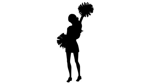 Silhouette De Cheerleader