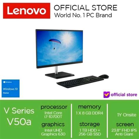 Jual Lenovo V A Imb Aio Aeid Intel Core I T Gb Tb Hdd Intel Uhd Graphics