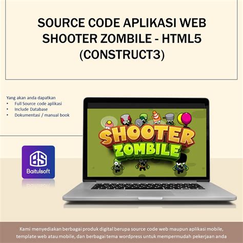 Jual Source Code Aplikasi Web Shooter Zombile Html5 Construct3