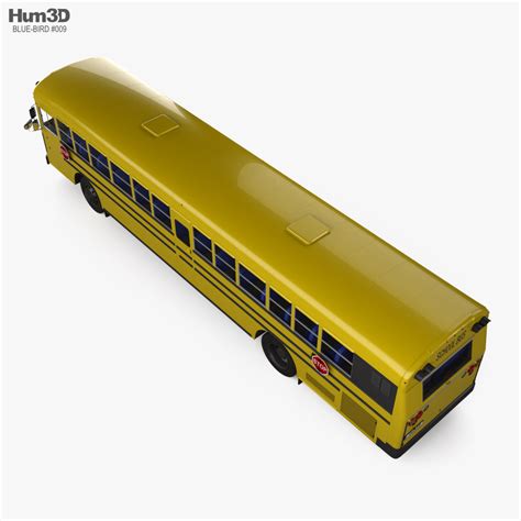 Blue Bird Re School Bus With Hq Interior 2023 3d Model Download Bus