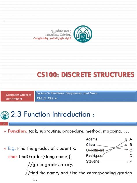 lecture 2 function sequence and sums pdf pdf function