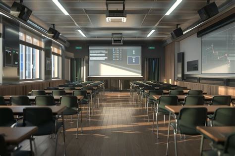 Premium Photo Virtual Reality Classroom For Distance Learning Oc