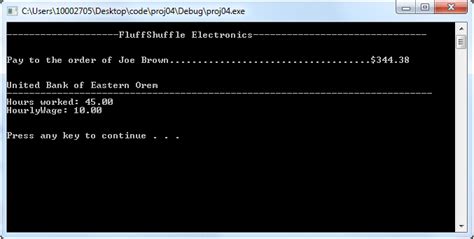 C Programming Project Employee Class Not Outputting Right