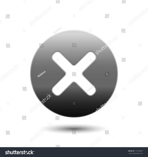 Remove Delete X Icon Stock Vector Royalty Free 173189837