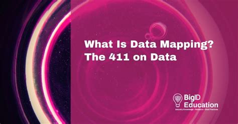 What Is Data Mapping The 411 On Data BigID