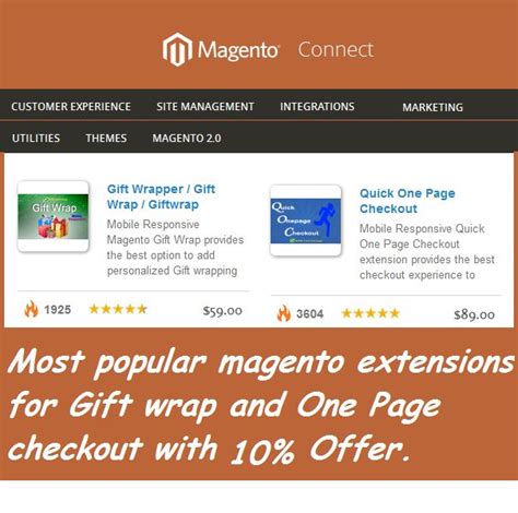 Most Popular Magento Extensions For T Wrap And One Page Checkout