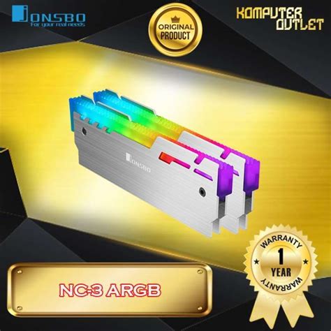 Promo Jonsbo Nc 3 Argb Kit2 Ram Module Heatsink Argb Black Ram