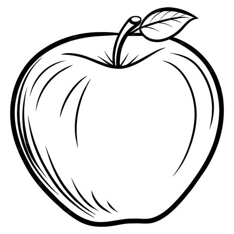Maça Desenho Para Colorir