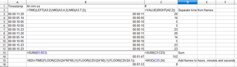 Duration Adding Timecodes In Excel Stack Overflow