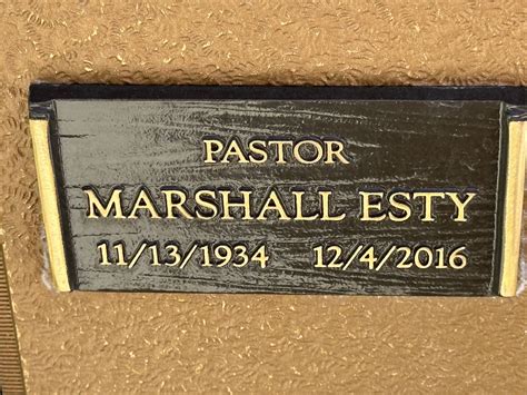 Marshall Esty 1934 2016 Find A Grave Memorial