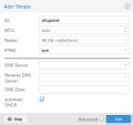 Setup Simple Zone With Snat And Dhcp Proxmox Ve