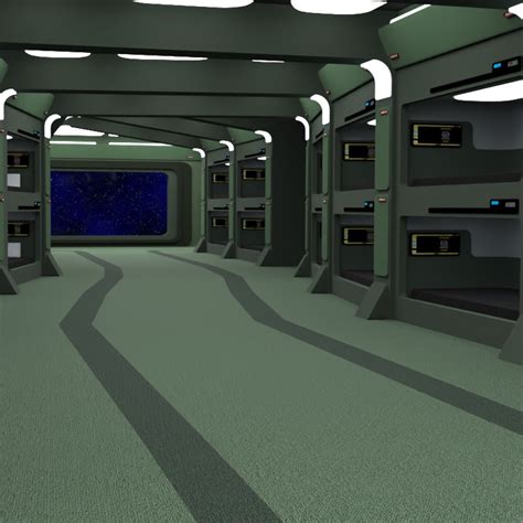 Futuristic Crew Bunks Superfly Shader For Poser