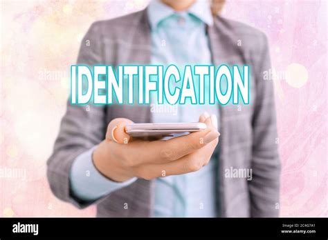 Conceptual Hand Writing Showing Identification Concept Meaning An Action Or Procedure To