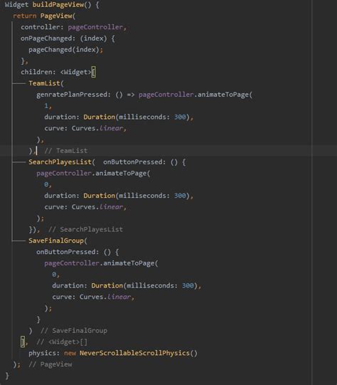 dart how to pass data list from one page to other in pageview in