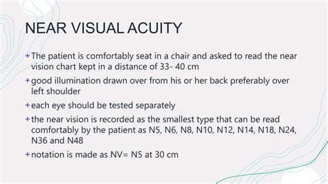 Visual Acuity Basics Of Vision Assessment Pptx Eye And Vision