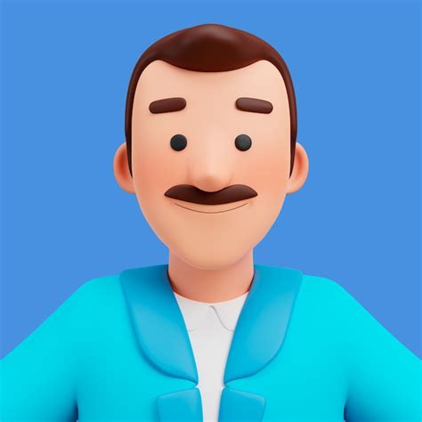 아바타의 3d 렌더링 무료 psd 파일