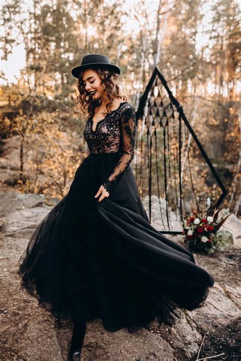 Short Black Wedding Dress 60 Photos
