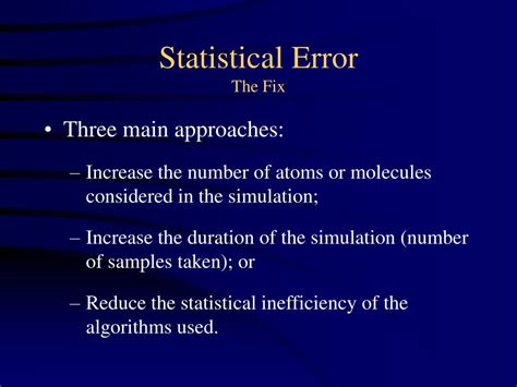 Ppt Analyzing The Results Of A Simulation And Estimating Errors