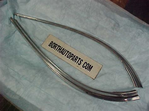 1962 64 Chevy Impala Rear Window Trim Moldings 2 Door Borthautoparts