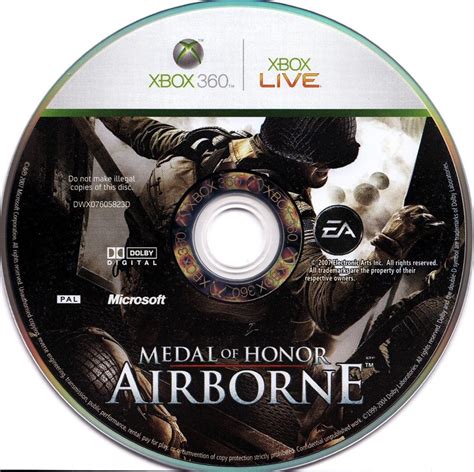 Medal of Honor: Airborne (2007) Xbox 360 box cover art - MobyGames
