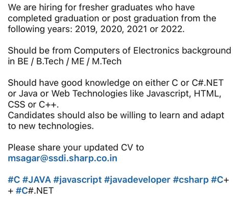 Avinash Gupta On Linkedin Fresherjobs Hiring Jobhiring
