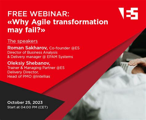 Free Webinar Why Agile Transformation May Fail E5