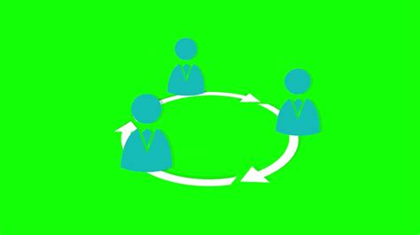 Business Stronger Insign Icon Green Screen Animated Icon Green Screen