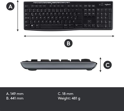 Logitech Mk270 Wireless Keyoar 920 004536