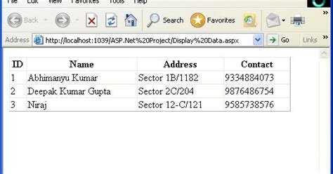 Gridview Control In Aspnet Part 1