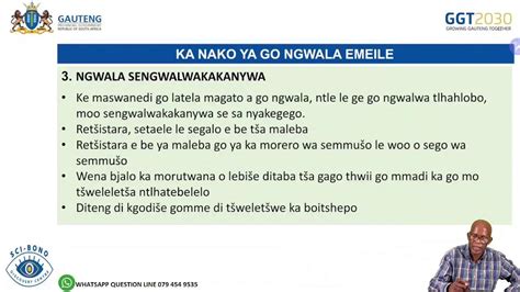 06 February 2024 14 00 15 30 Sepedi Leleme La Gae Grade 12 Youtube