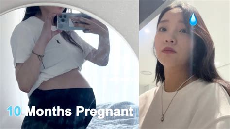 찐 만삭 임산부 브이로그 뚜둥 D 20🙀 태동검사 배크기 26kg 막달 짐볼운동 37주차 임신 브이로그 강아지 일상 Vlog Youtube