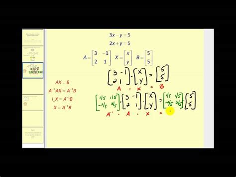 Solving Systems Of Equations Using Matrices Powerpoint Tessshebaylo