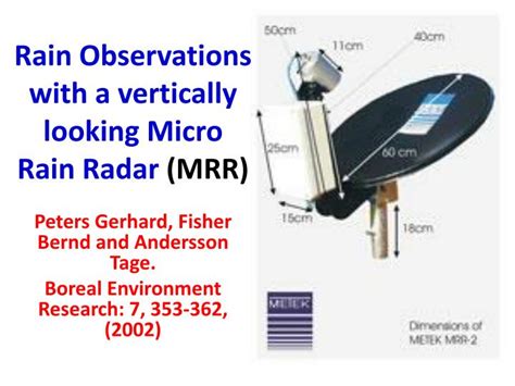 Ppt Rain Observations With A Vertically Looking Micro Rain Radar Mrr Powerpoint Presentation