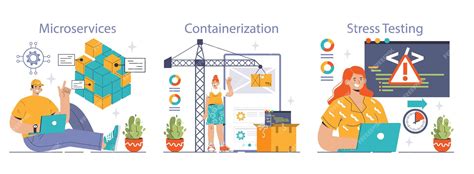 Premium Vector Devops Set Software Development Methodology Software