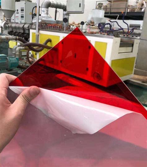 Red Color Solid Polycarbonate Sheet Colored Polycarbonate Solid Sheet For The Building Roofing