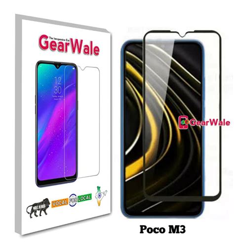 Poco M Full Screen Tempered Glass D Curved H Hardness