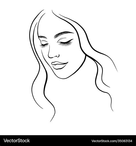 Womans Face Drawing