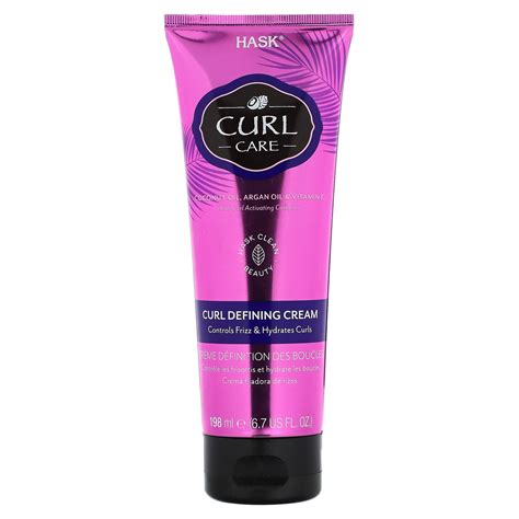 Hask Beauty Curl Care Curl Defining Cream 67 Fl Oz 198 Ml