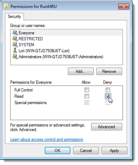 Tweak The History In The Run Dialog Box In Windows