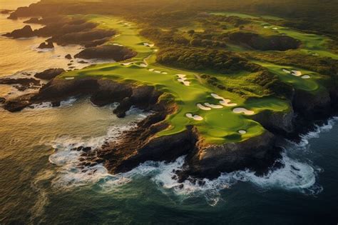 아름다운 골프장 풍경 무료 사진