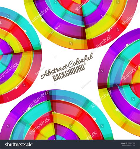 Abstract Colorful Rainbow Curve Background Design Stock Vector Royalty Free 177927572