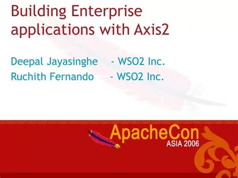 Ppt Building Enterprise Applications With Axis2 Powerpoint