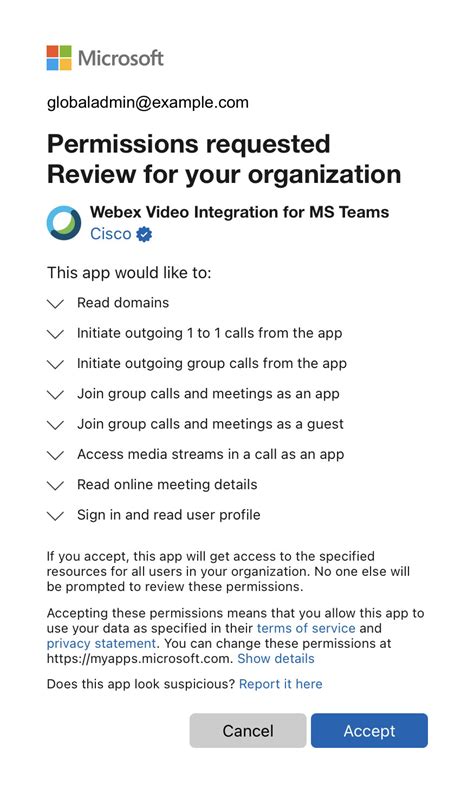 Deploy Webex Video Integration For Microsoft Teams