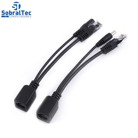 Cabo Injetor Poe De Alimenta O Passiva Ethernet Par Macho E F Mea Sobraltech