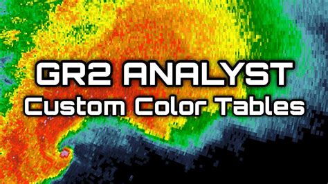 Gr2analyst Custom Color Tables Tutorial Youtube