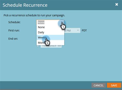 schedule a recurring batch campaign adobe marketo engage