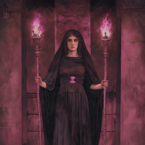 Triple Goddess Hecate With Torches Png Digital Download Hekate Goddess